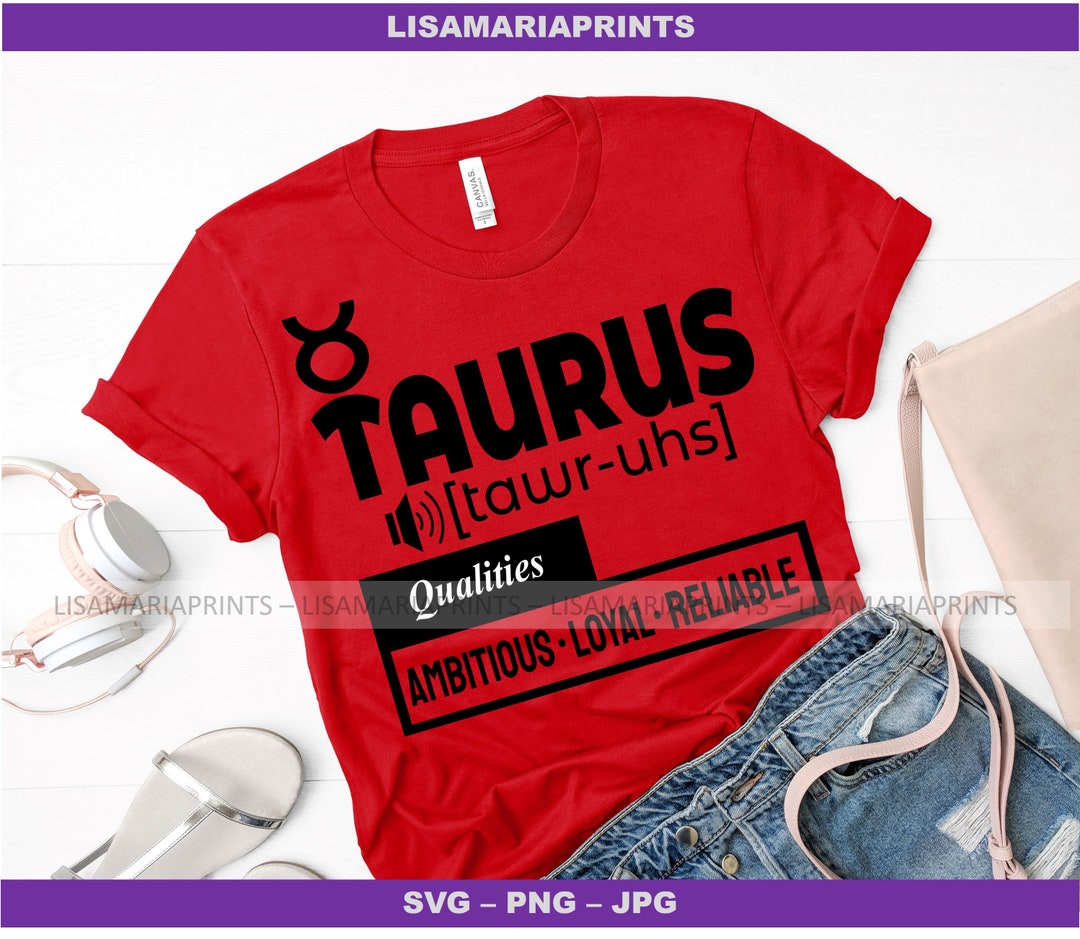 Taurus Birthday Shirt Design Instant Digital Download - Zodiac Svg ...