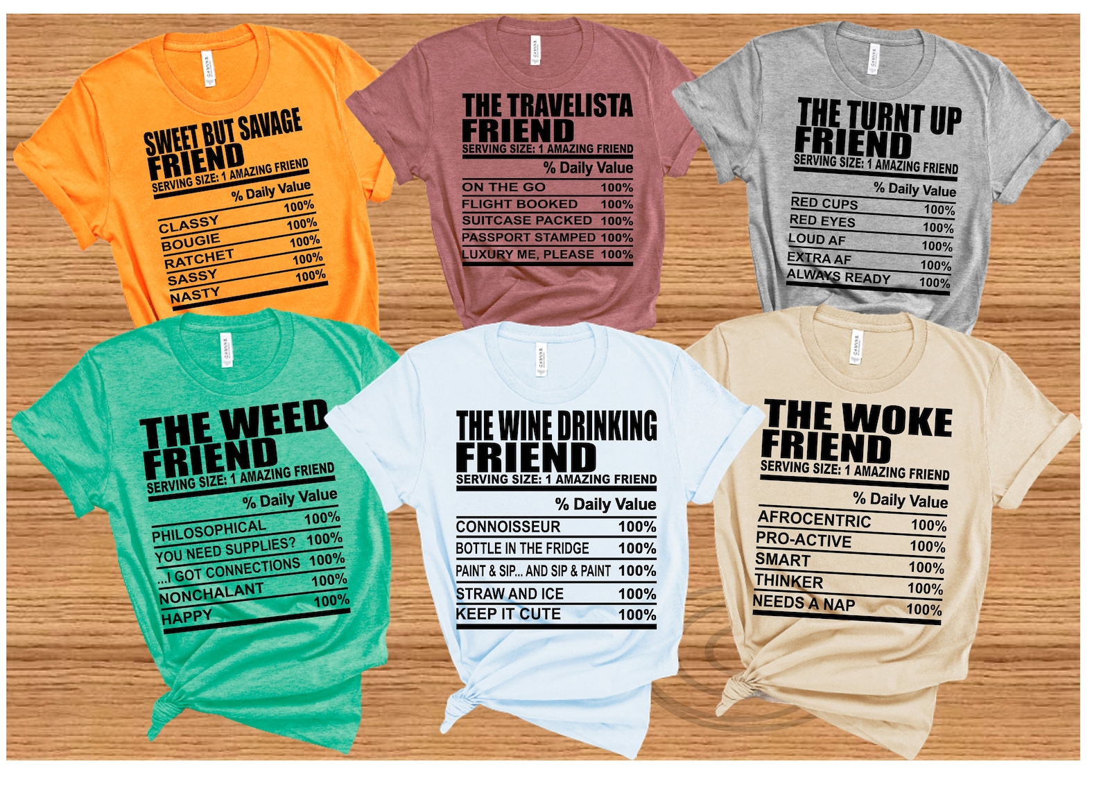 Friend Nutrition Facts Bundle 45 Total SVG Jpg PNG UPDATED - Etsy