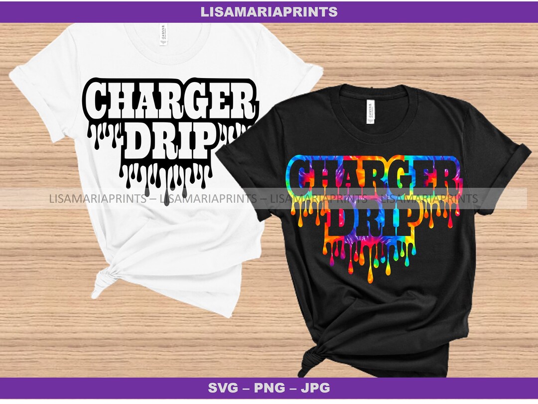 Charger Drip School Mascot - SVG - PNG - JPEG - Instant Digital ...