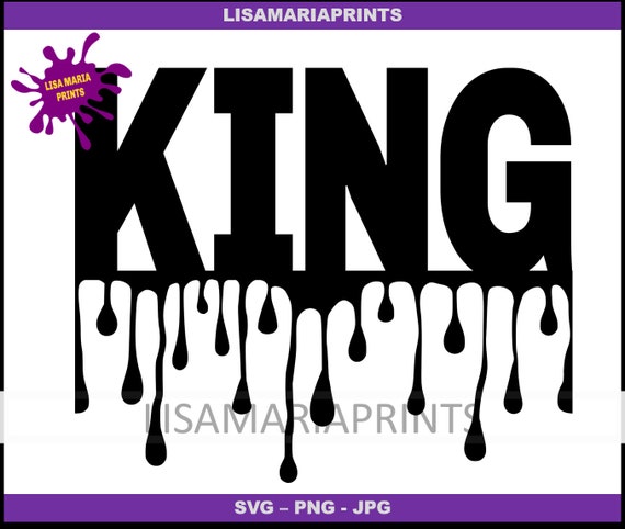 King Drip Green Red Yellow SVG Jpg PNG Instant Download | Etsy