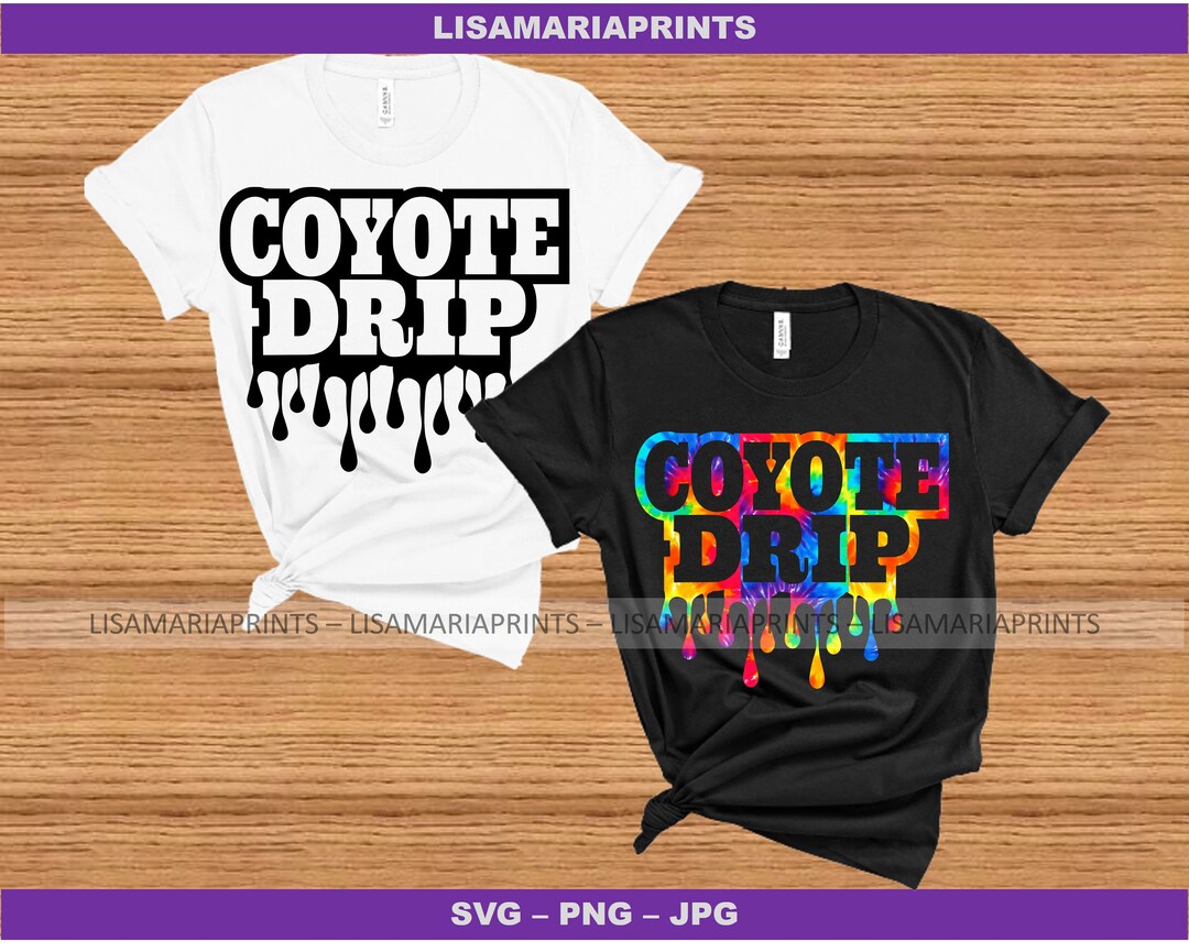 Coyote Drip School Mascot - SVG - PNG - JPEG - Instant Digital Download ...