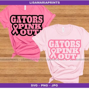 Gators Pink Out - Breast Cancer Awareness -- SVG, PNG, JPG Digital ...