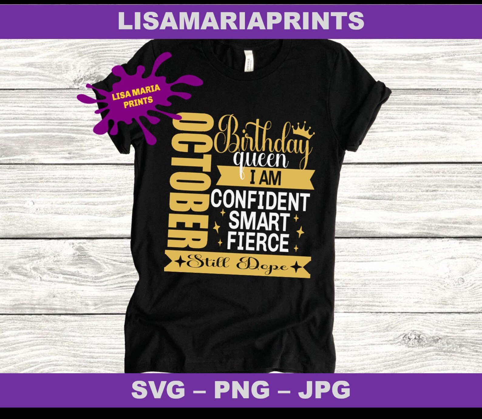 October Birthday Queen Instant Digital Download Cutting - Etsy