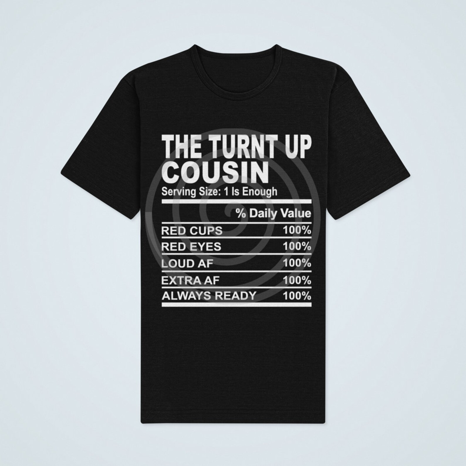 The Turnt up Cousin Nutrition Facts SVG JPG PNG - Instant Digital ...