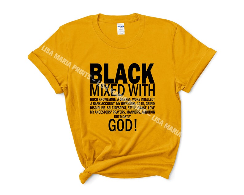Black Mixed With God SVG Instant Digital Download No - Etsy