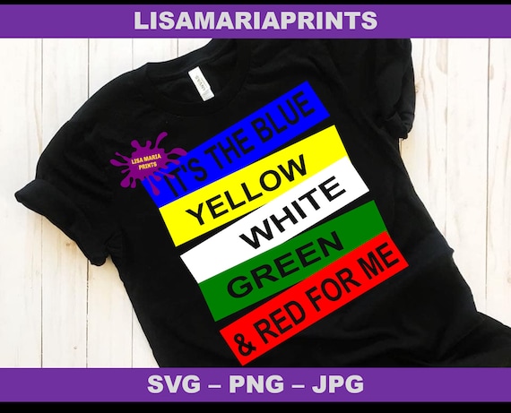 It's the Blue Yellow White Green and Red for Me Instant - Etsy