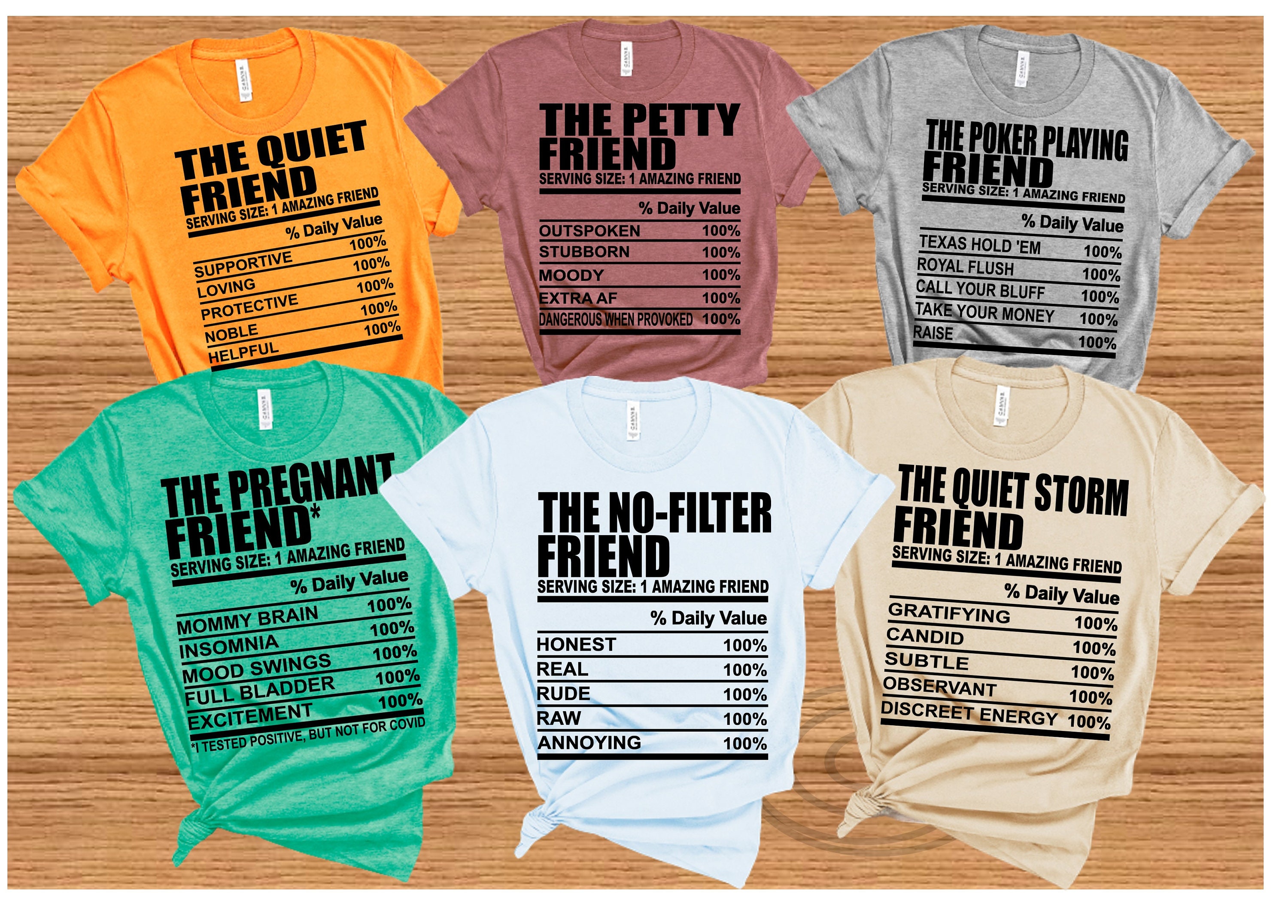 Friend Nutrition Facts Bundle 45 Total SVG Jpg PNG UPDATED | Etsy