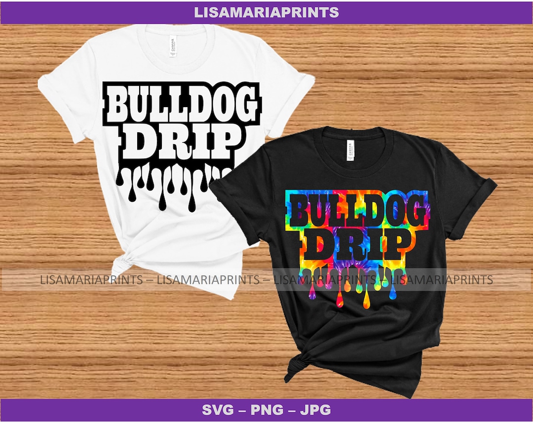 Bulldog Drip School Mascot - SVG - PNG - JPEG - Instant Digital ...