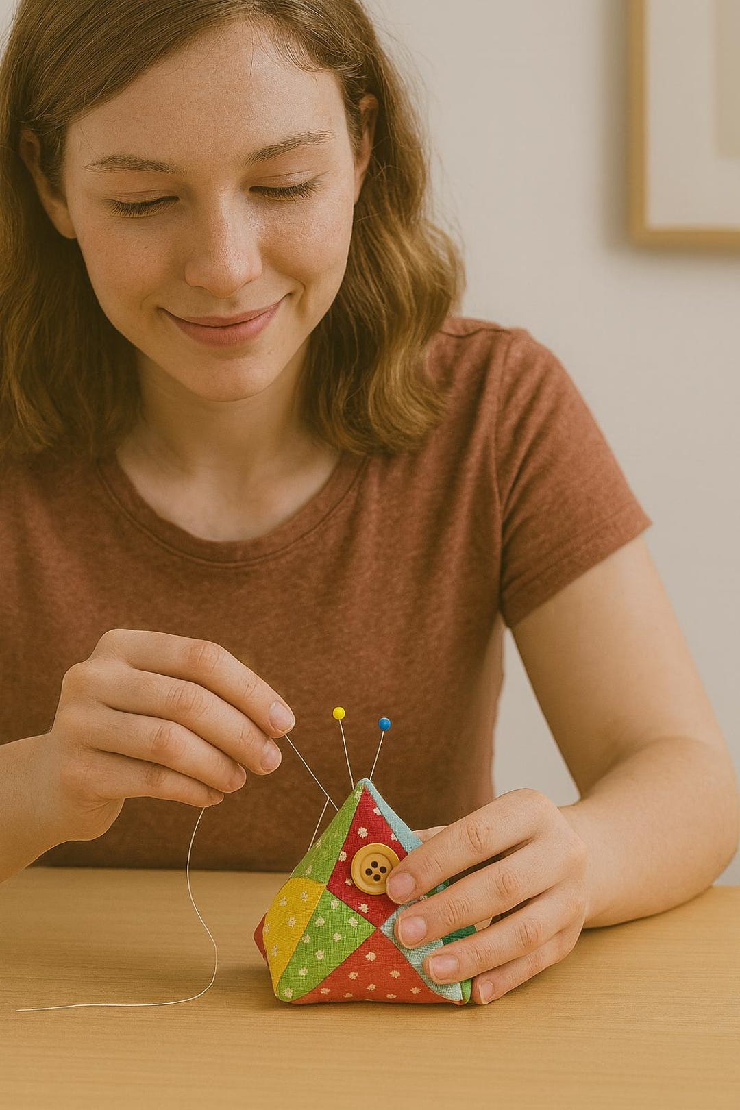 Patchwork Pyramid Pin Cushion - Etsy