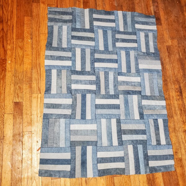 Denim Quilt - Etsy