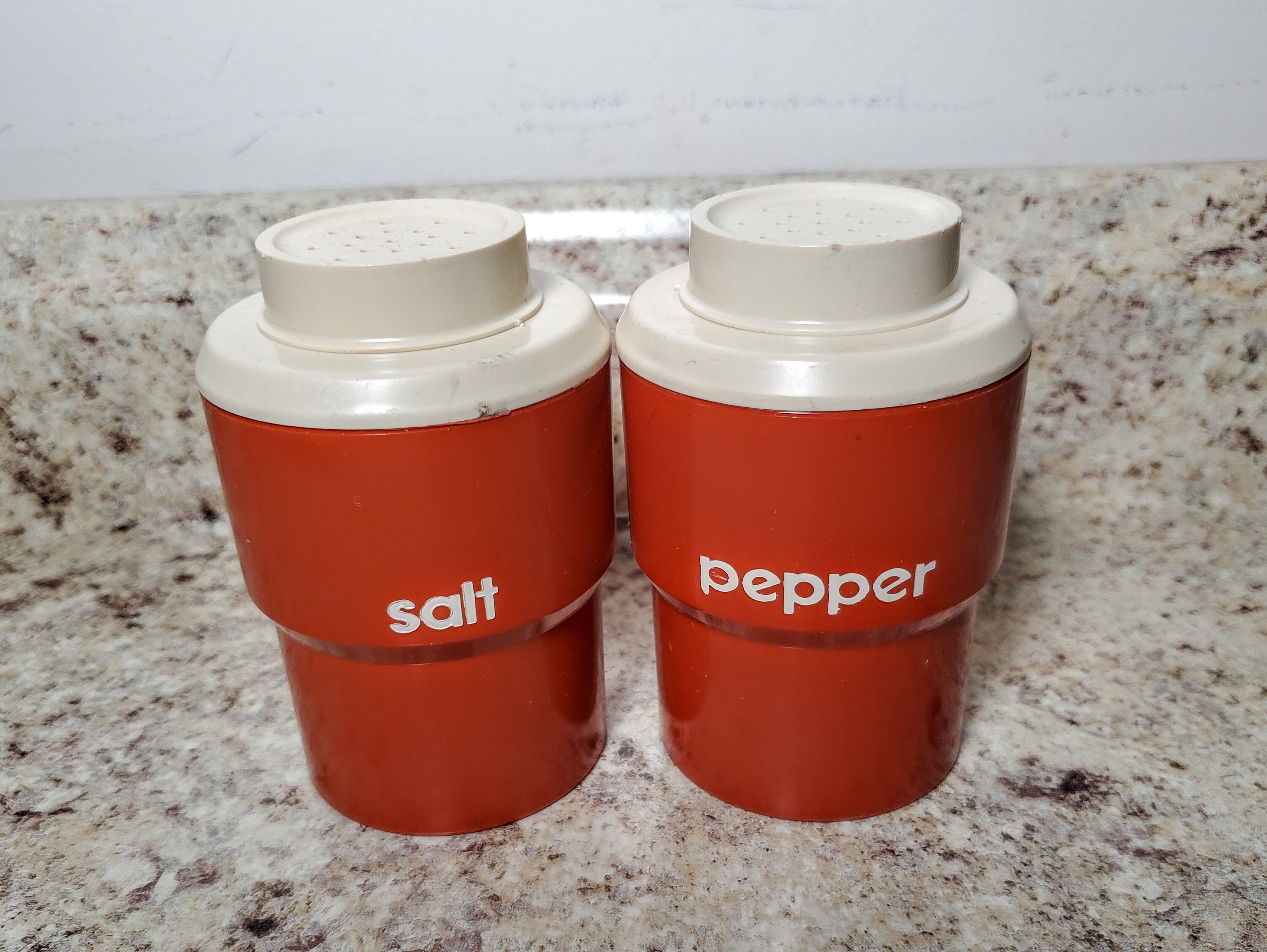 Red salt and pepper shakers store
