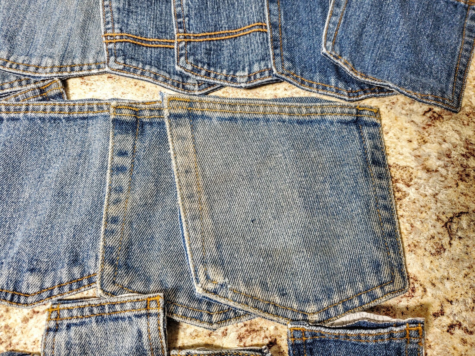 Lot of 10 Jean Back Pockets , Reclaimed Denim Jean for DIY - Etsy