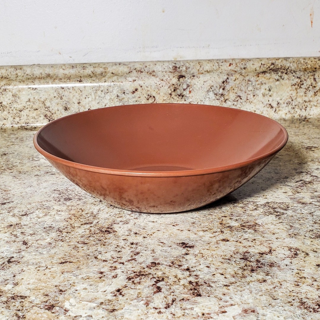 Vintage Melmac Eagle Logo Brown Serving Bowl 2 8.5 Diameter Plastic ...