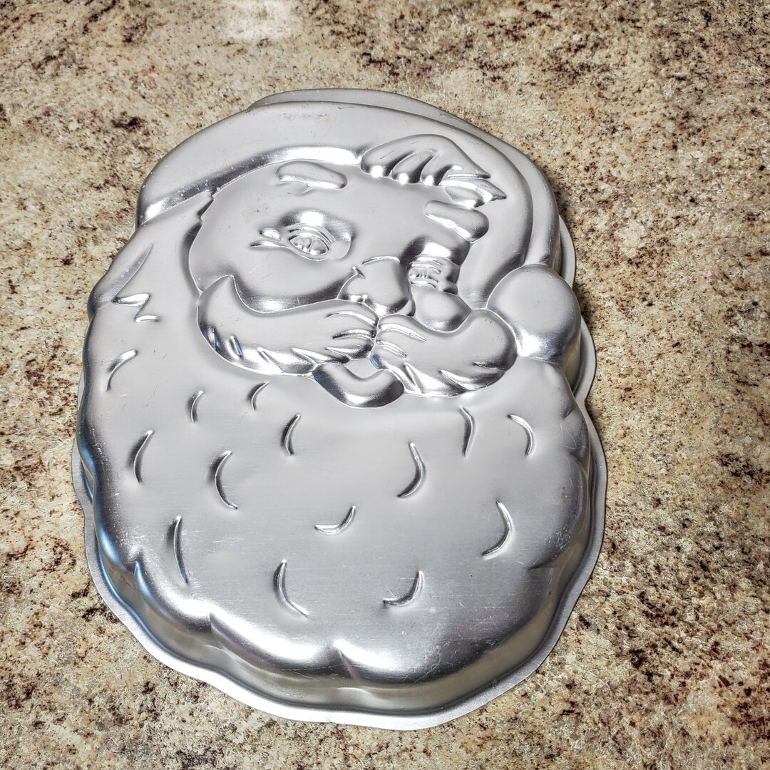 Vintage 1979 Wilton Santa Claus Face Cake Pan Mold 502-2308 Christmas ...