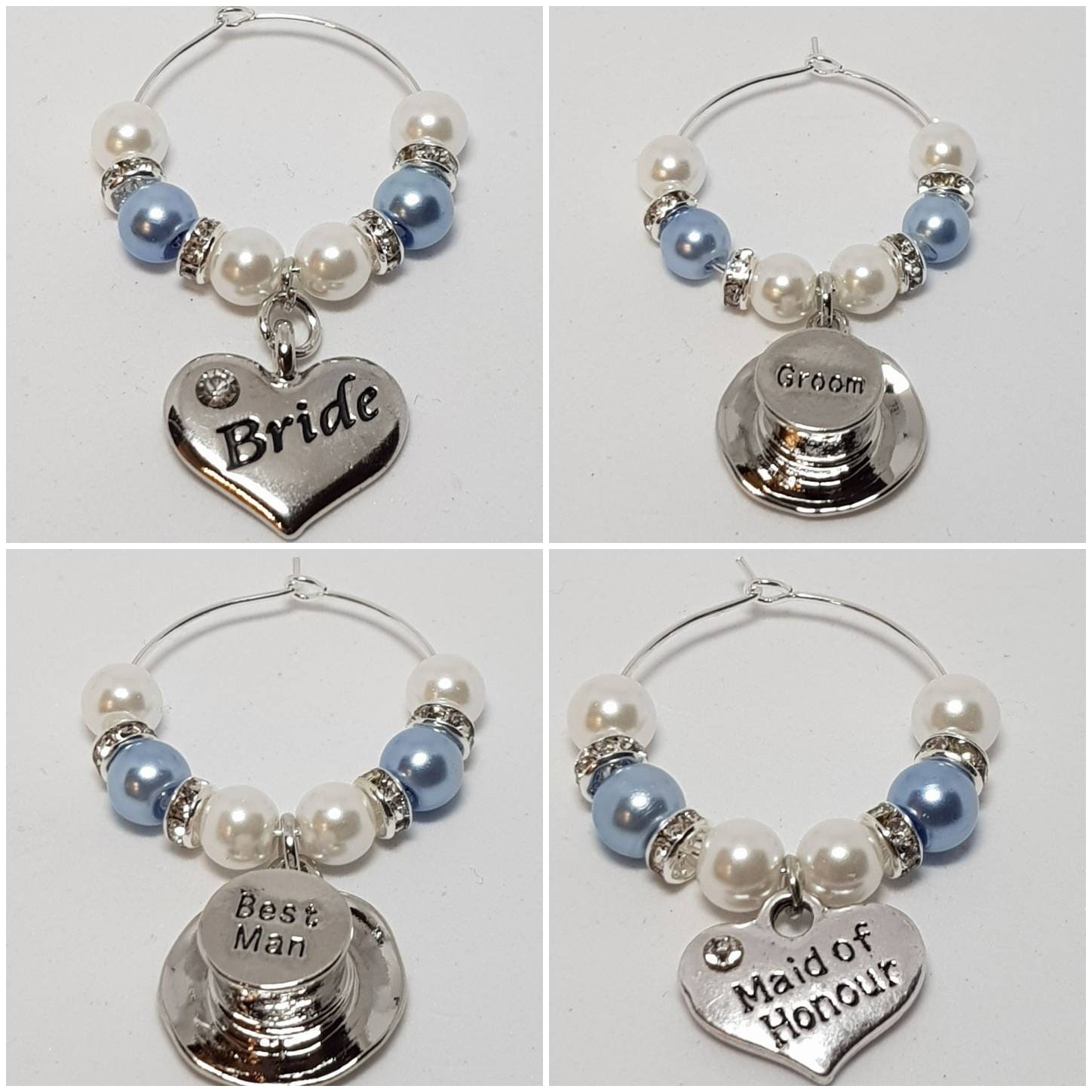 Top Table Wine Glass Charms Available in Colours of Your Choice - Etsy UK