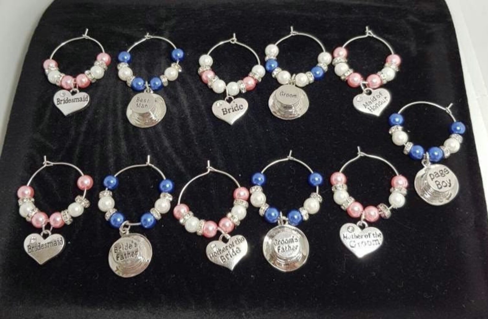 Top Table Wine Glass Charms Available in Colours of Your Choice - Etsy UK