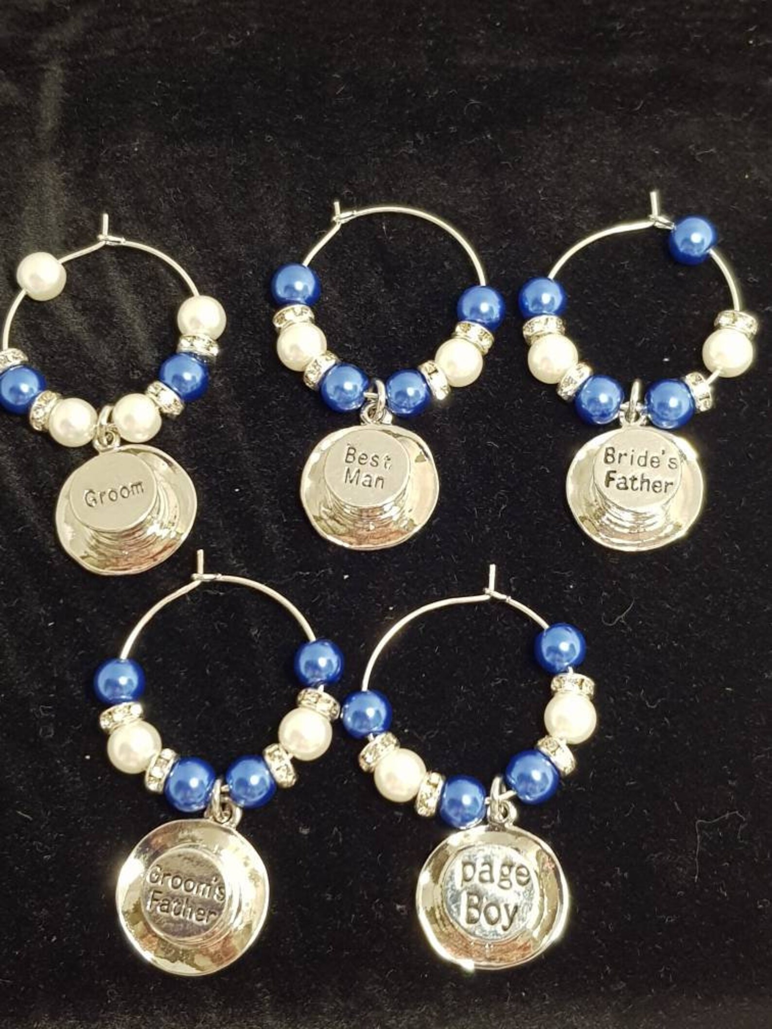 Top Table Wine Glass Charms Available in Colours of Your - Etsy UK