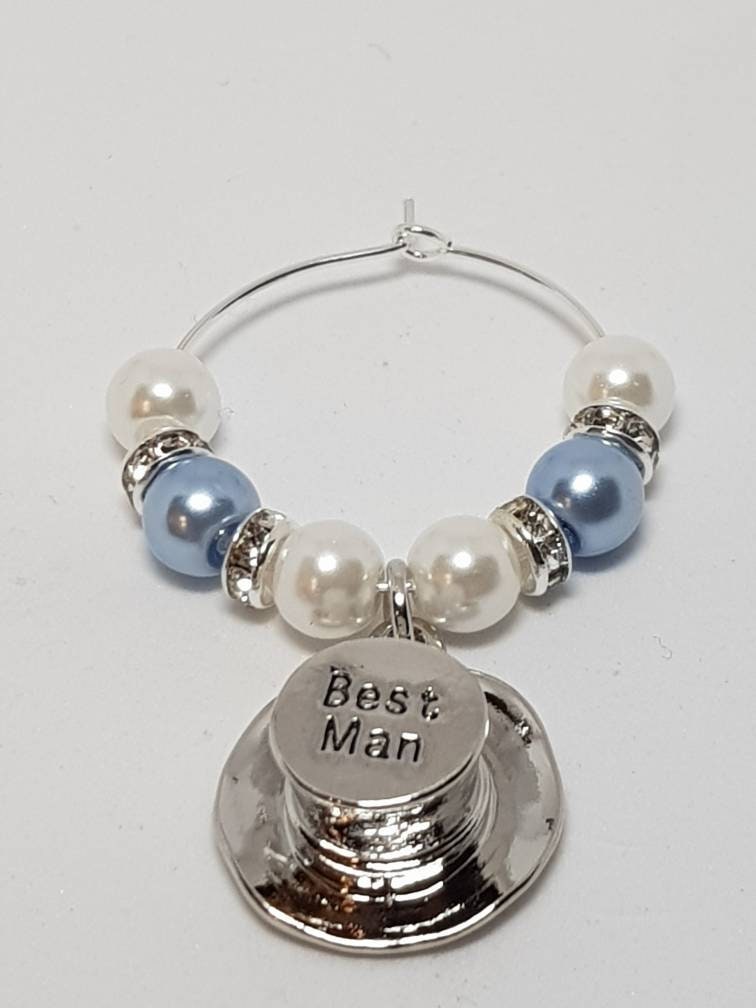 Top Table Wine Glass Charms Available in Colours of Your Choice - Etsy UK