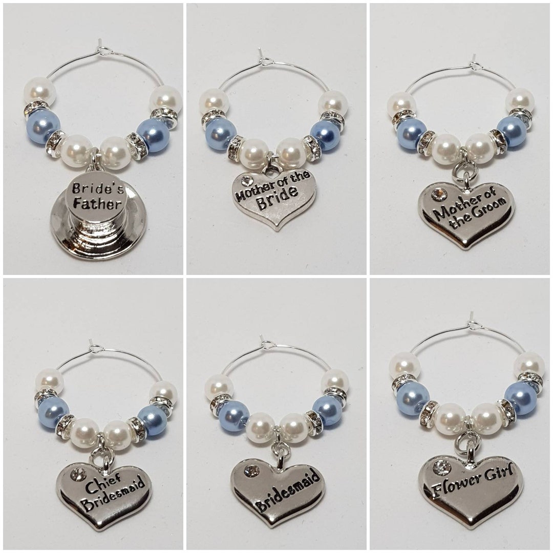Top Table Wine Glass Charms Available in Colours of Your - Etsy UK