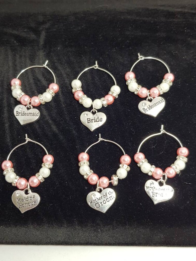 Top Table Wine Glass Charms Available in Colours of Your Choice - Etsy UK
