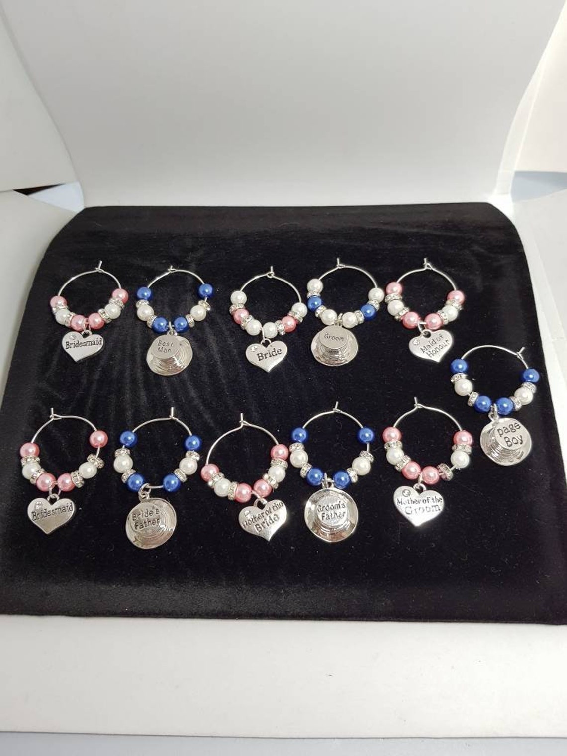 Top Table Wine Glass Charms Available in Colours of Your - Etsy UK