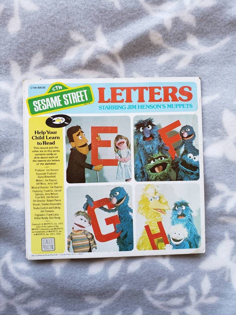 Sesame Street Letters: Starring Jim Henson's Muppets - E,F,G,H (1976 ...