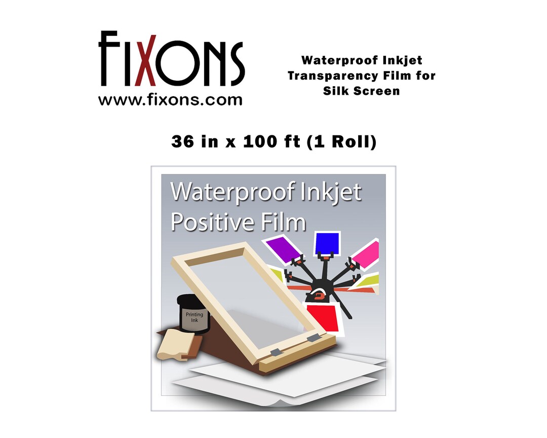Waterproof Inkjet Positive Film Designed for Screen Printers Made for ...