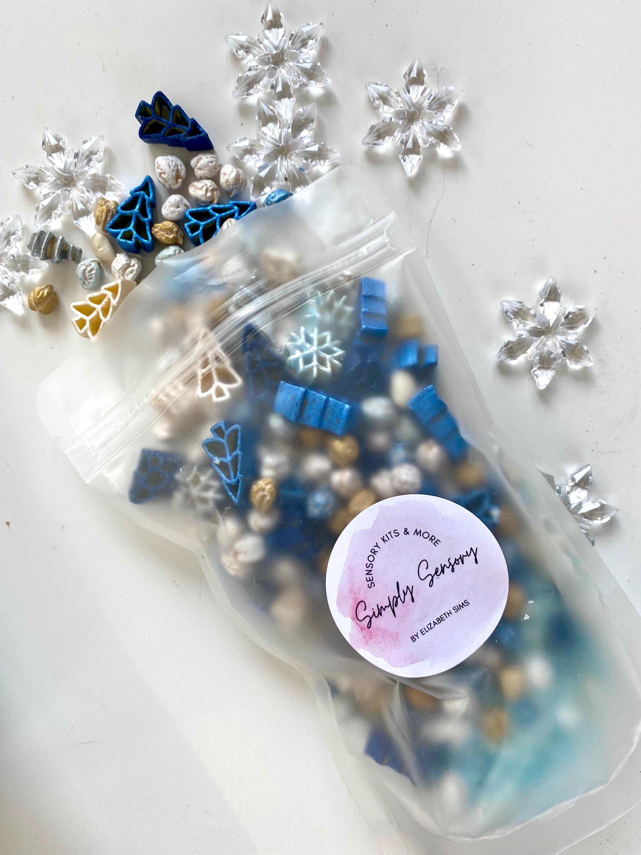 Winter Sensory Filler, Winter Sensory Mix, Snowflake Sensory Mix ...