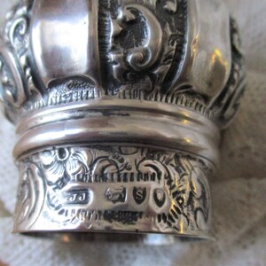 Cologne Bottle, English Sterling Lid, Brilliant Period Cut Glass ...