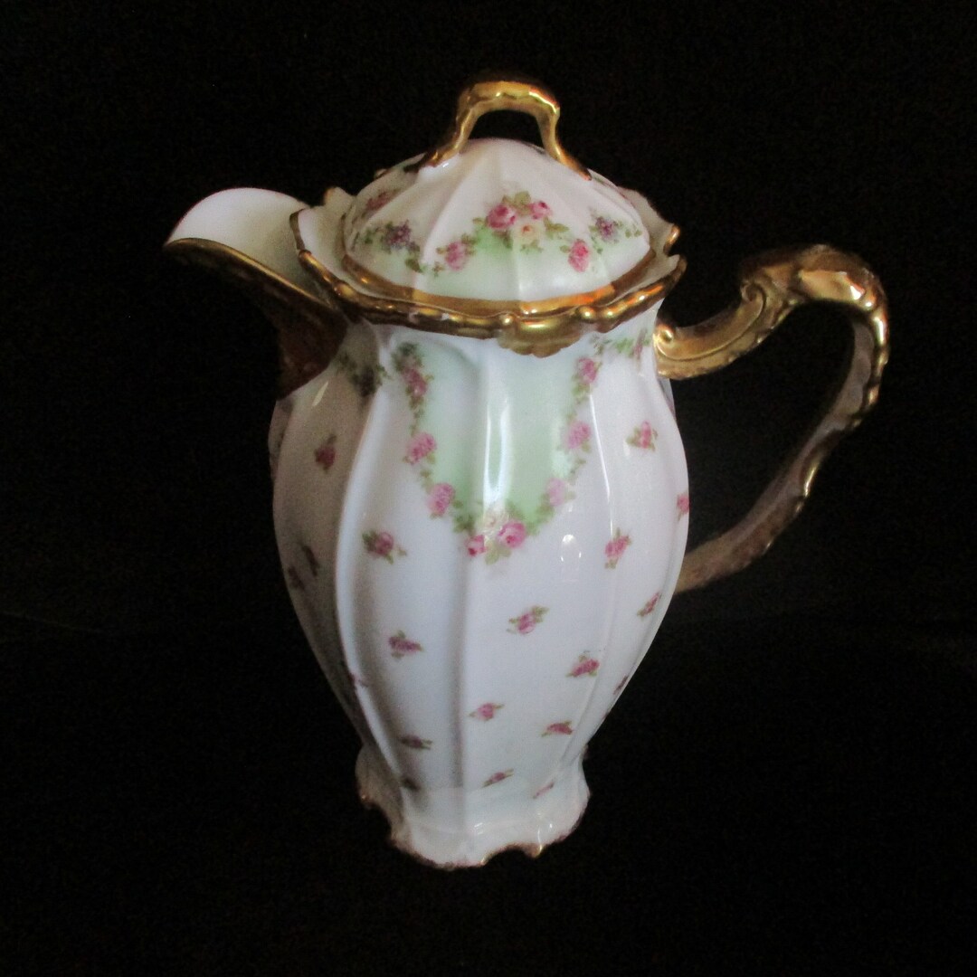 Chocolate Pot, Coronet Limoges, Circa 1890's, Serving Vessel, Home ...