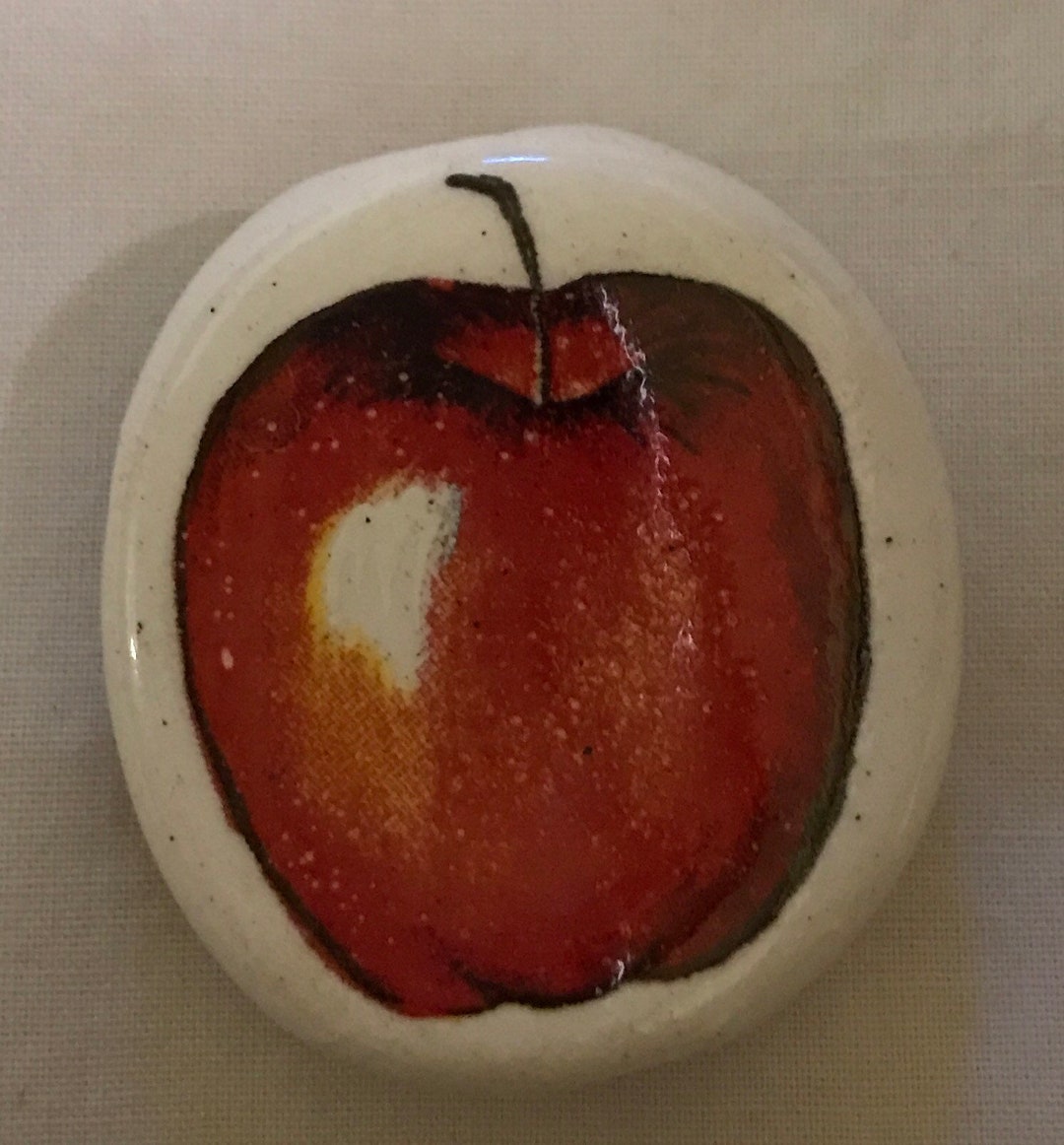 BOGART Ceramic Smoke Stone Holder Red Apple Design - Etsy