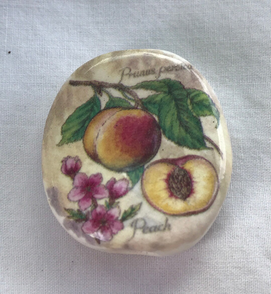 Ceramic Smoke Stone Holder Peach Design Unfiltered Cigarette - Etsy