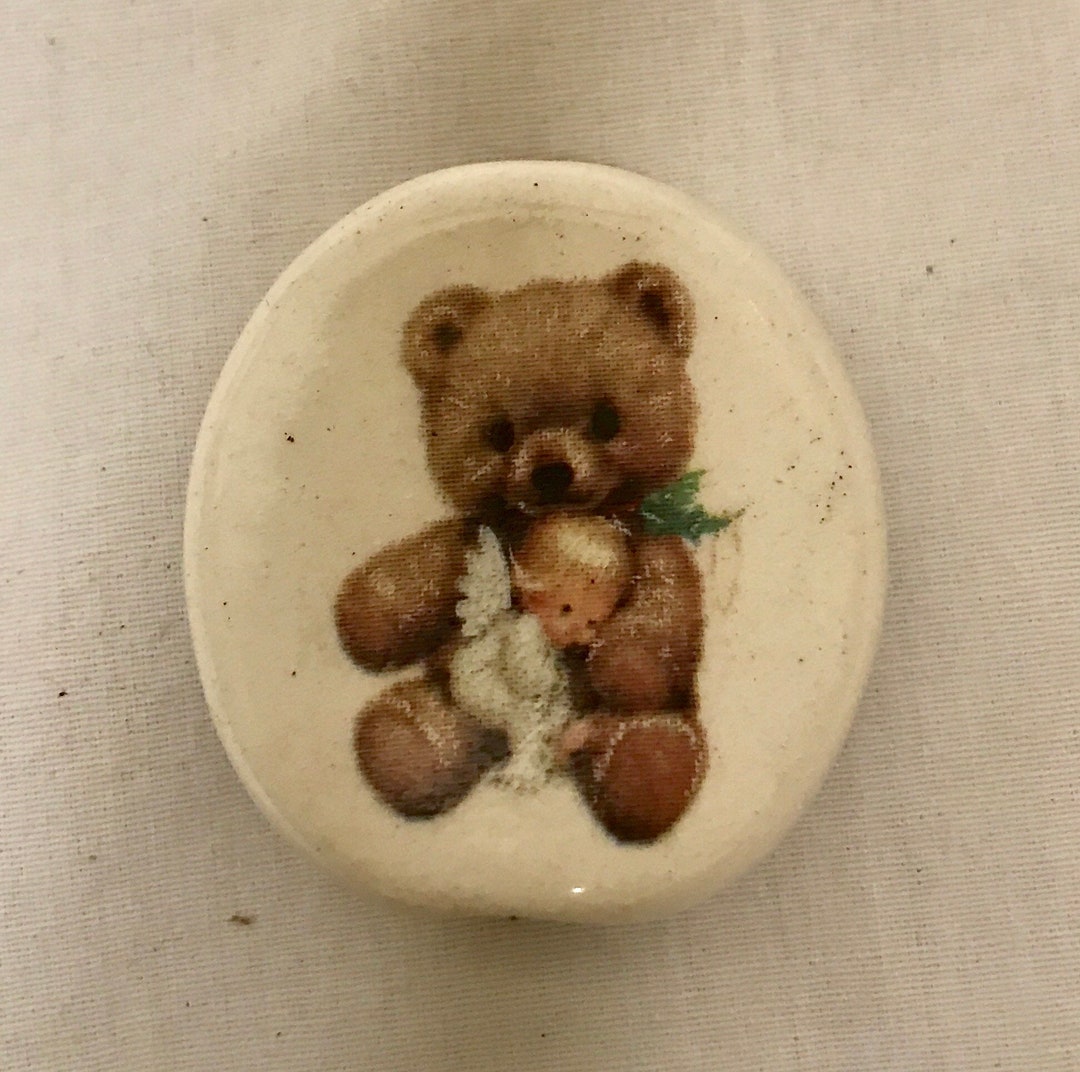 BOGART Smoke Stone Holder Teddy Bear and Angel Design - Etsy