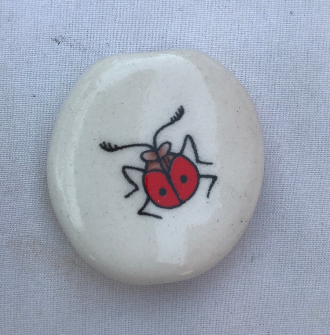 BOGART Ceramic Smoke Stone Holder Ladybug Design Unfiltered Cigarette ...