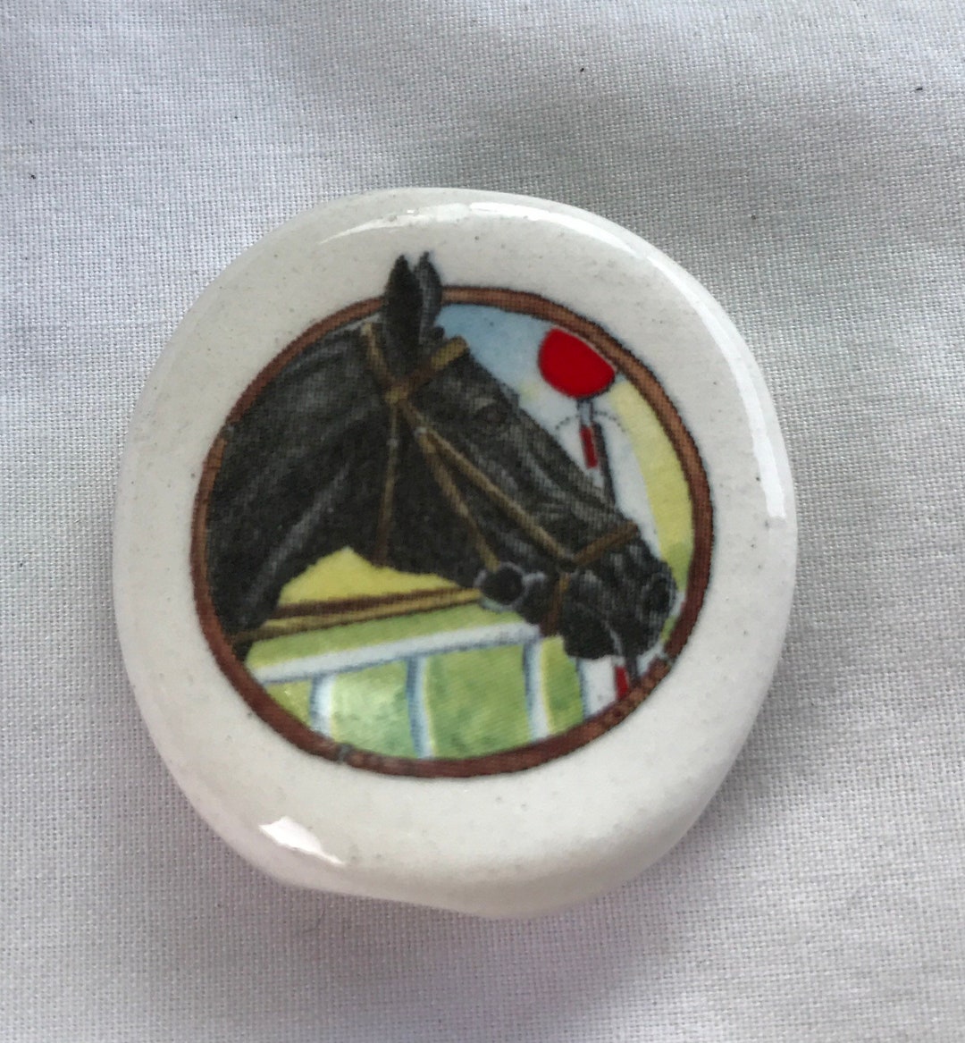 BOGART Ceramic Smoke Stone Holder Black Horse Head Design for Hand ...