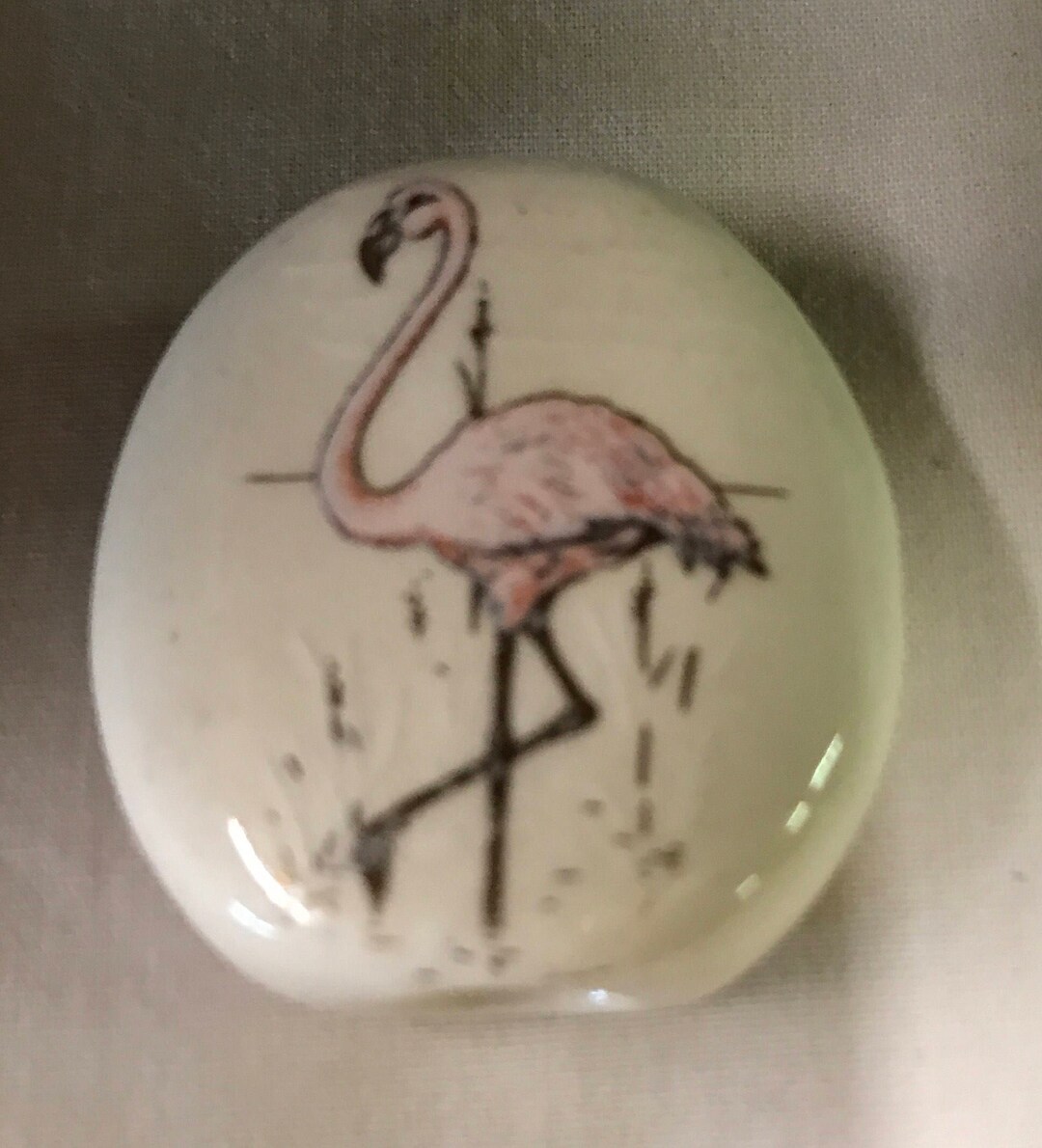 BOGART Ceramic Smoke Stone Pink Flamingo With Gold Accents Design for ...