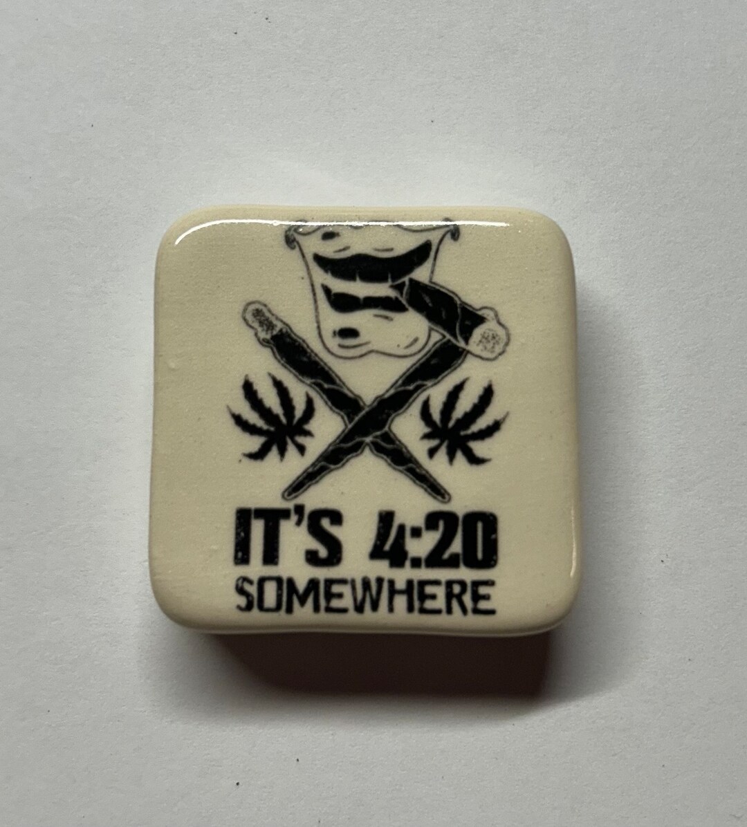 BOGART Square Ceramic Smoke Stone Its 420 Somewhere Design Handrolled ...
