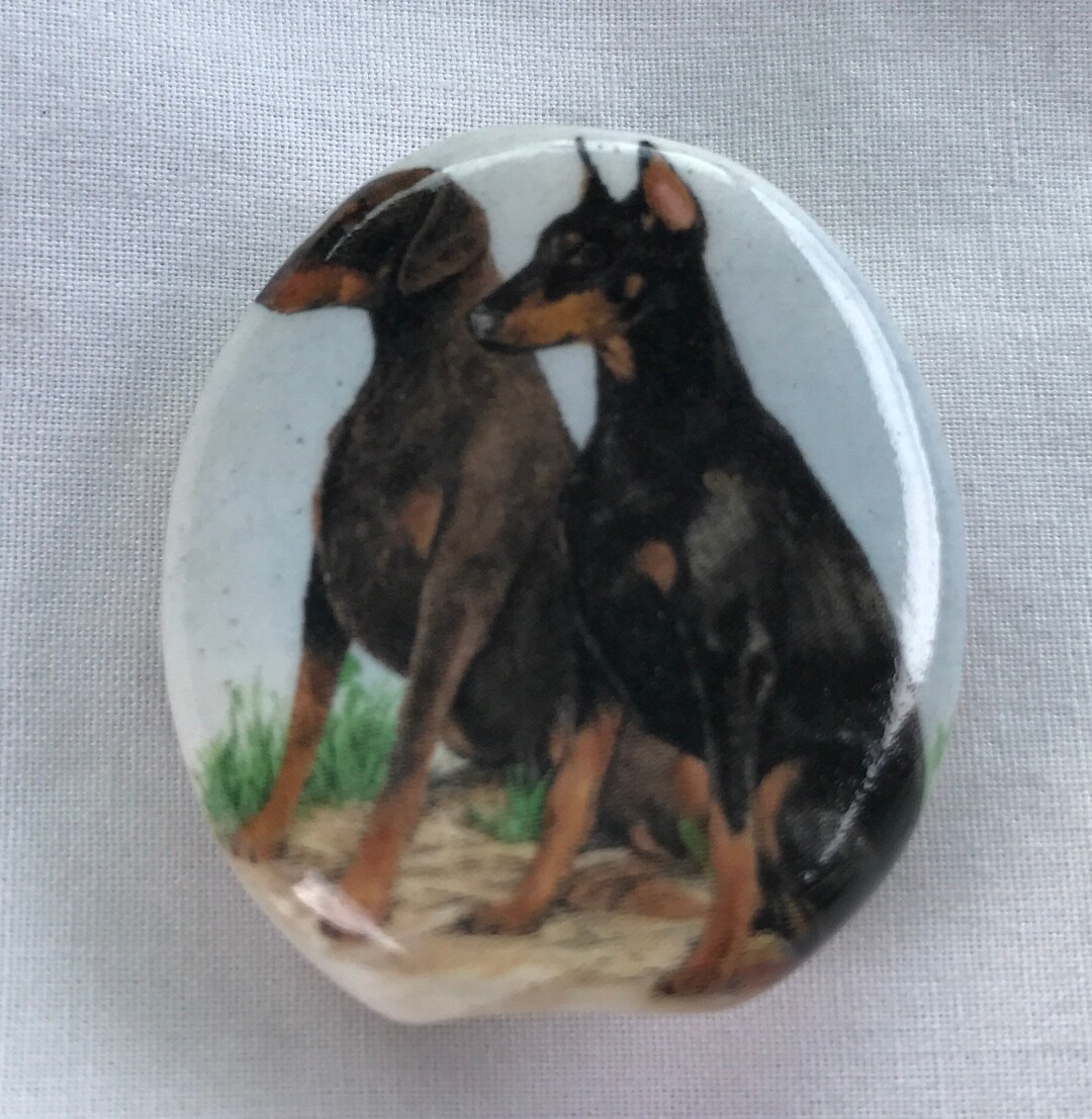 BOGART Smoke Stone Holder Doberman Pinscher Design - Etsy