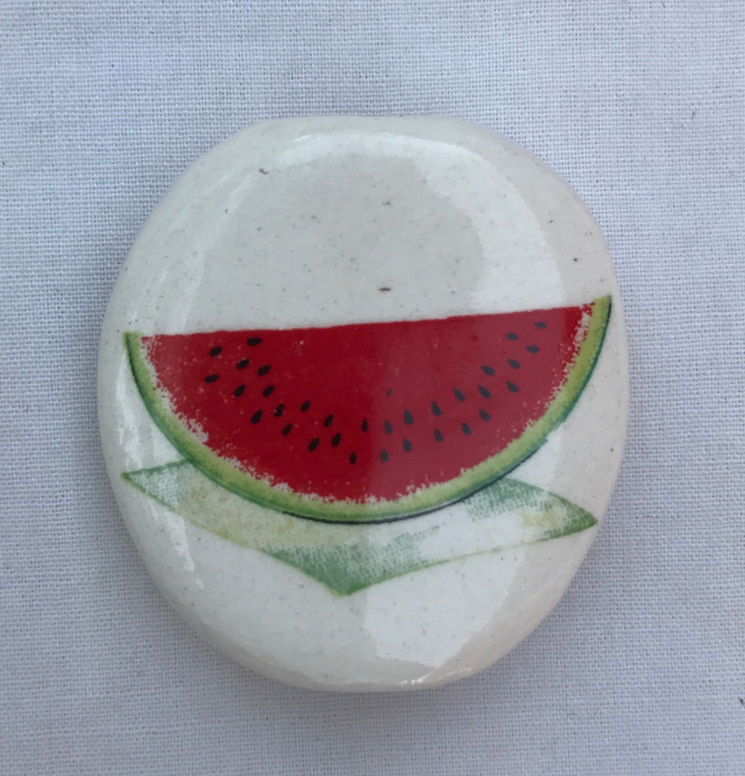 Ceramic Smoke Stone Holder Watermelon Slice With Napkin Design - Etsy