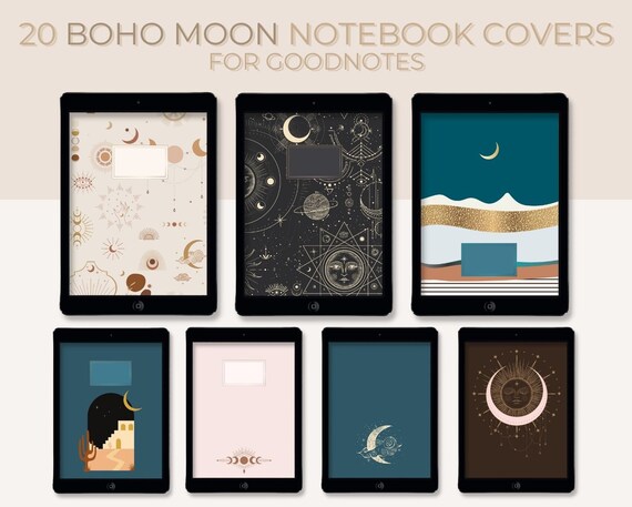 20 Boho Notebook Covers for Goodnotes Notability Macbook - Etsy
