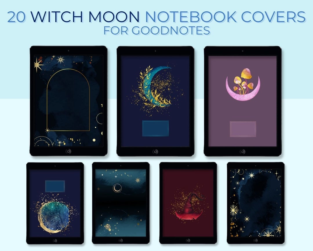 20 Moon Witch Notebook Covers for Goodnotes Notability - Etsy