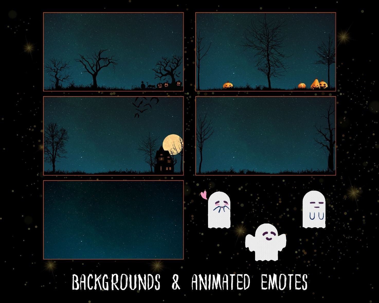 Twitch Overlay Animated Package Twitch Overlays for Streaming Horror ...