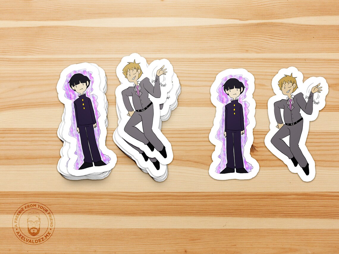 Mob Psycho Stickers Anime Stickers MP100 Stickers | Etsy