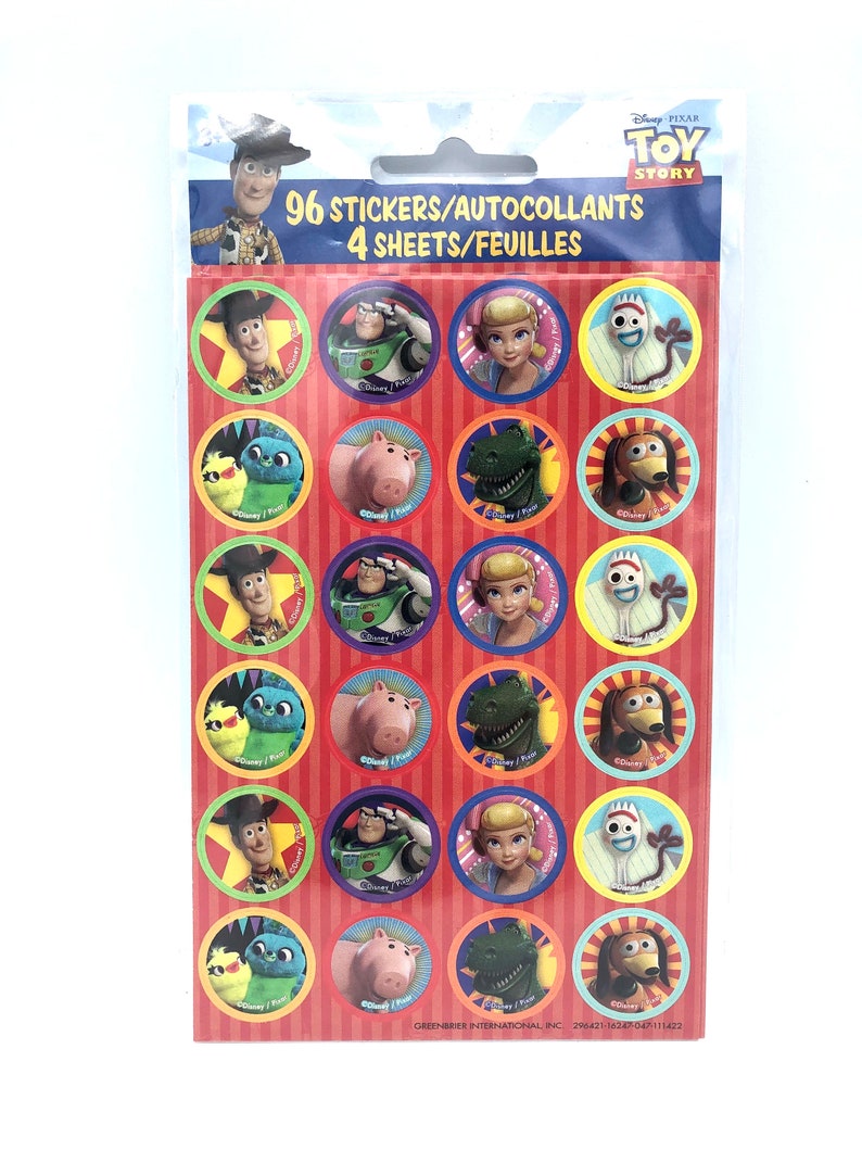 Disney Pixar Toy Story Sticker Pack, 96 Stickers - Etsy