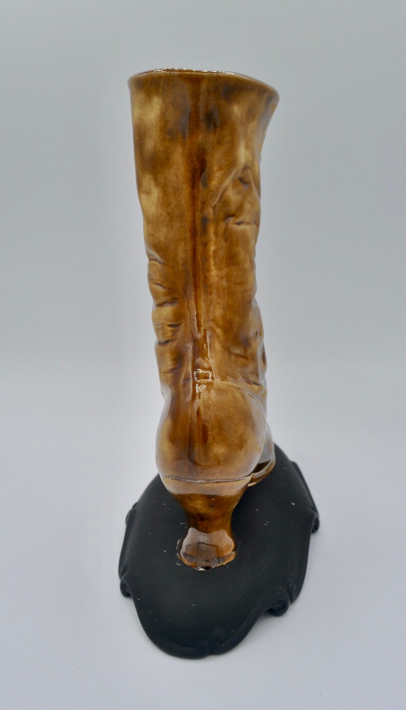 1970s Atlantic Mold Ceramic Boot Vase Western Motif - Etsy
