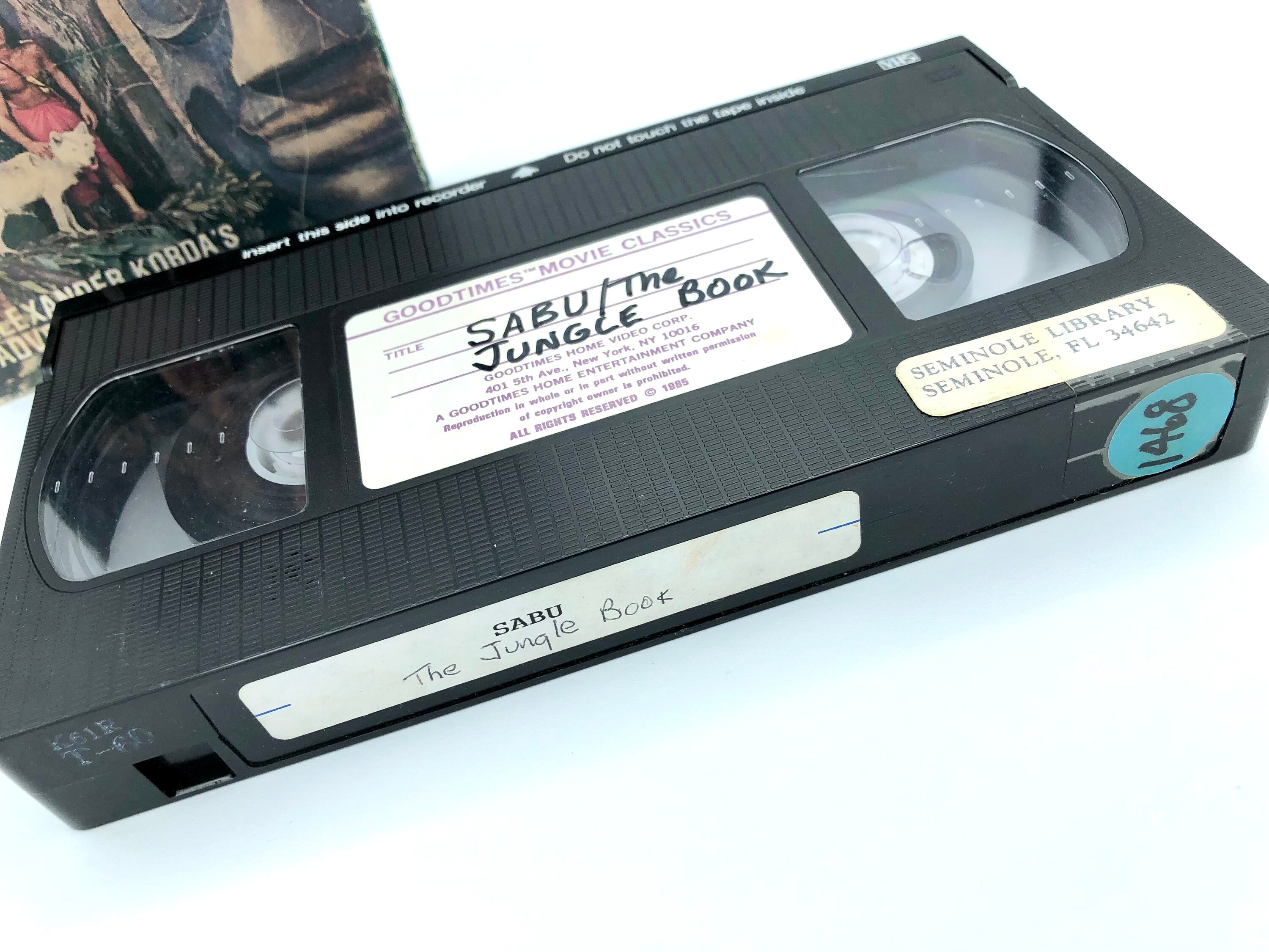 The Jungle Book Sabu (1942) Vintage VHS Children’s Video, Seminole ...