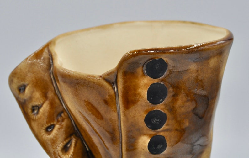 1970s Atlantic Mold Ceramic Boot Vase Western Motif - Etsy