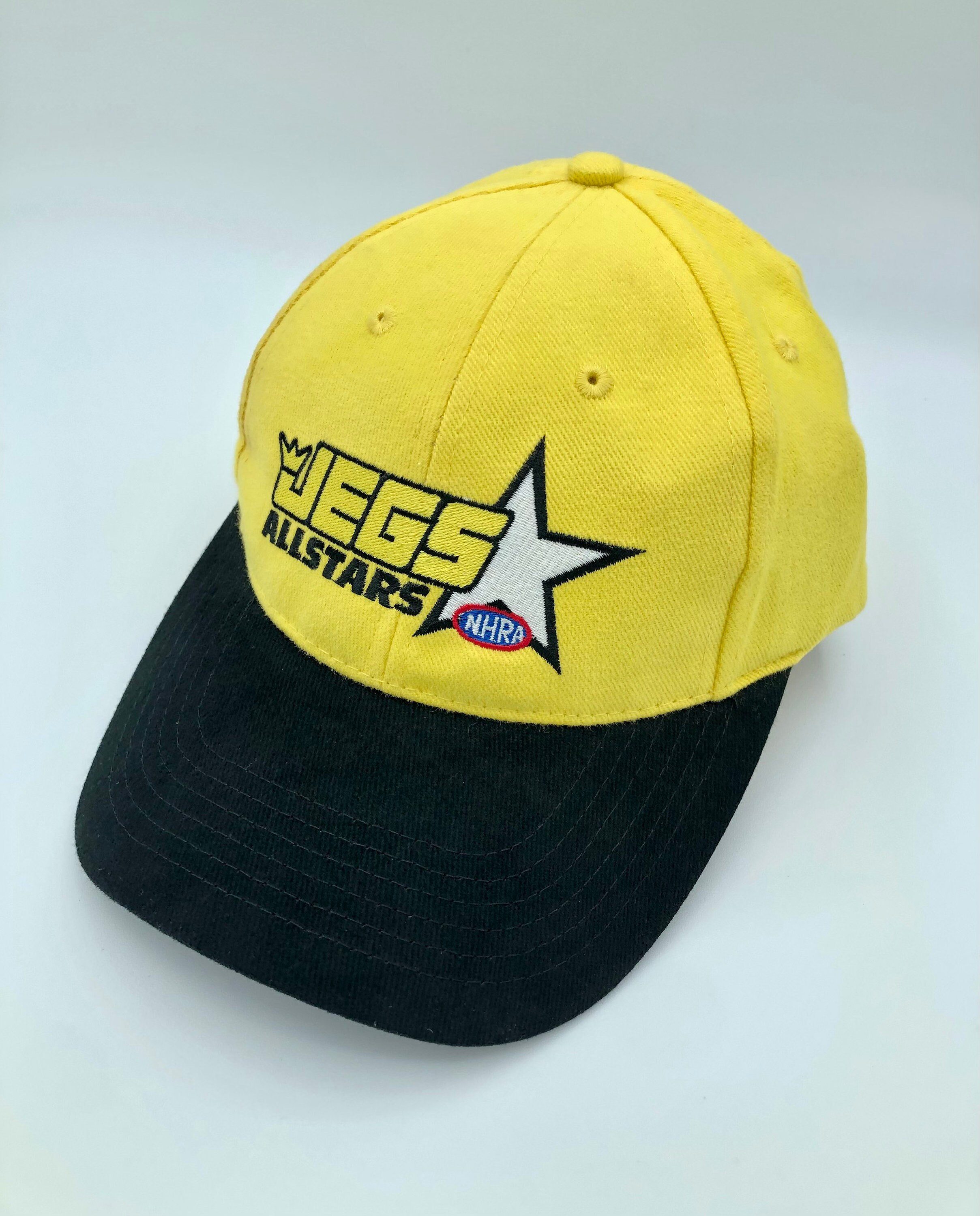 NHRA Jegs Allstars Baseball Cap Drag Racing Yellow Embroidered OSFM ...