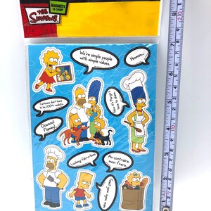 The Simpsons Animated TV Show Refrigerator Magnets Set of 14 FREE ...