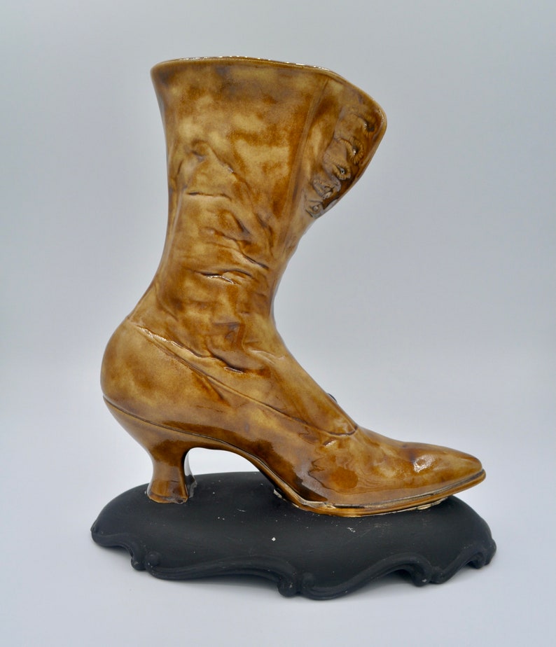 1970s Atlantic Mold Ceramic Boot Vase Western Motif - Etsy